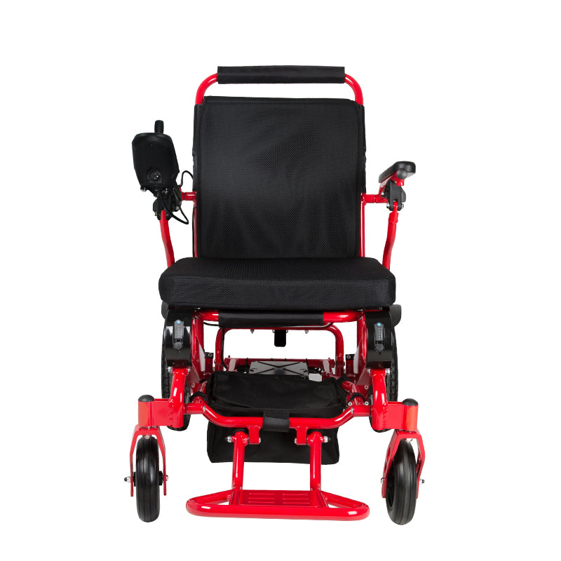 Heavy Duty Red Electric Wheelchair - 18'' Seat Width - Kiwik – KiwiK